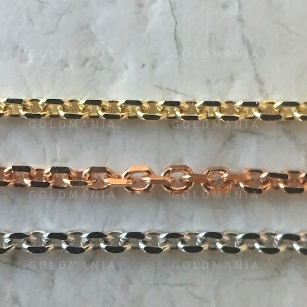 Rose Gold Cable Chain 20 Inch - Etsy