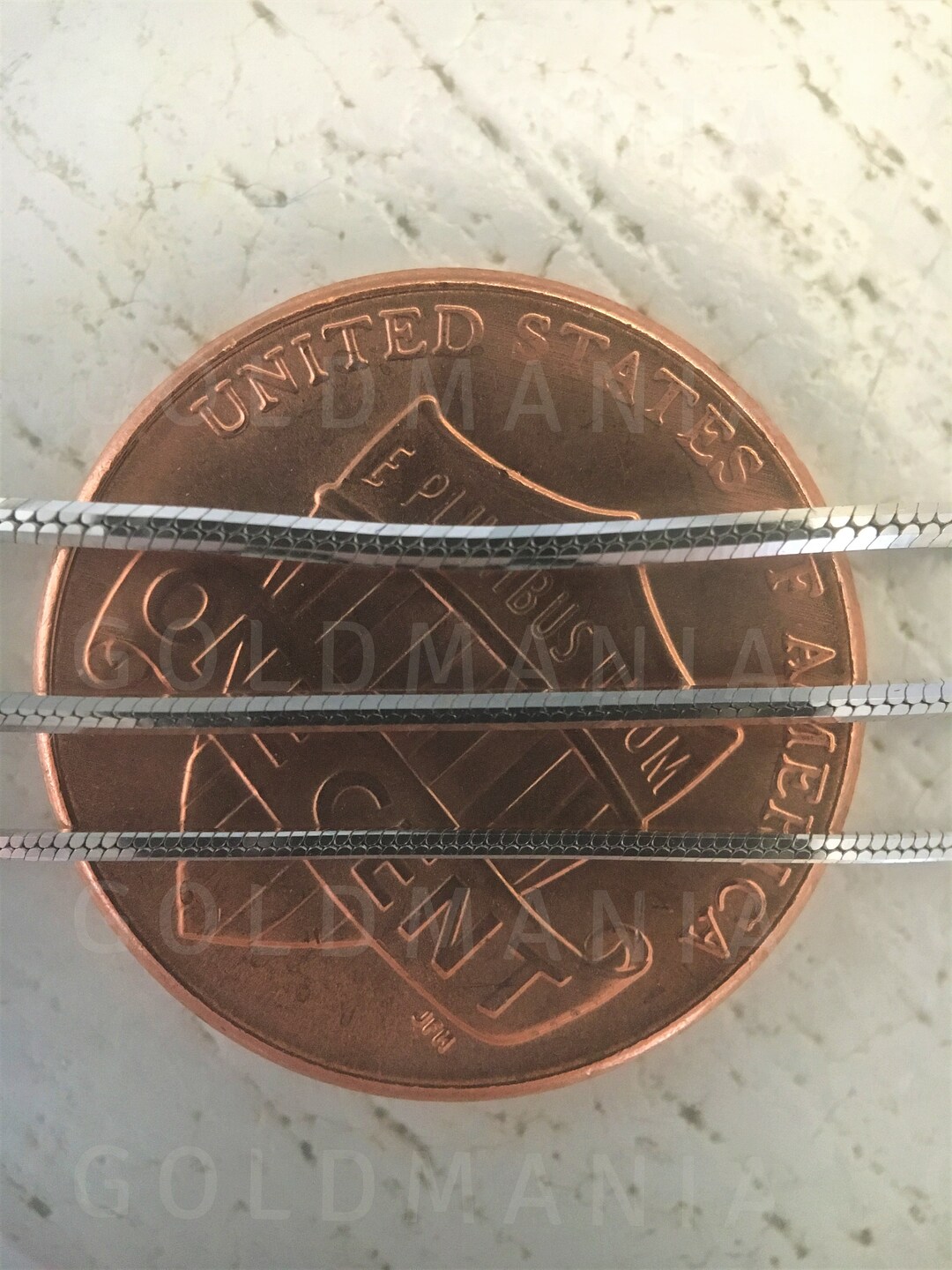 Solid 14K White Gold Octagonal Snake Chain Necklace, 16-24, 0.7mm 0.8mm ...