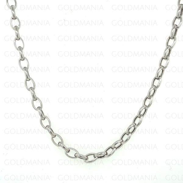 White Gold Necklace - Etsy