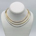 14K Solid Gold Omega Chain Necklace, 16 18 20, 3MM Thick, 14K Yellow ...