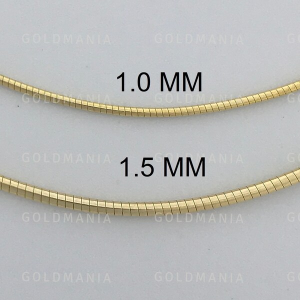 Omega Necklace 14k Necklace - Etsy