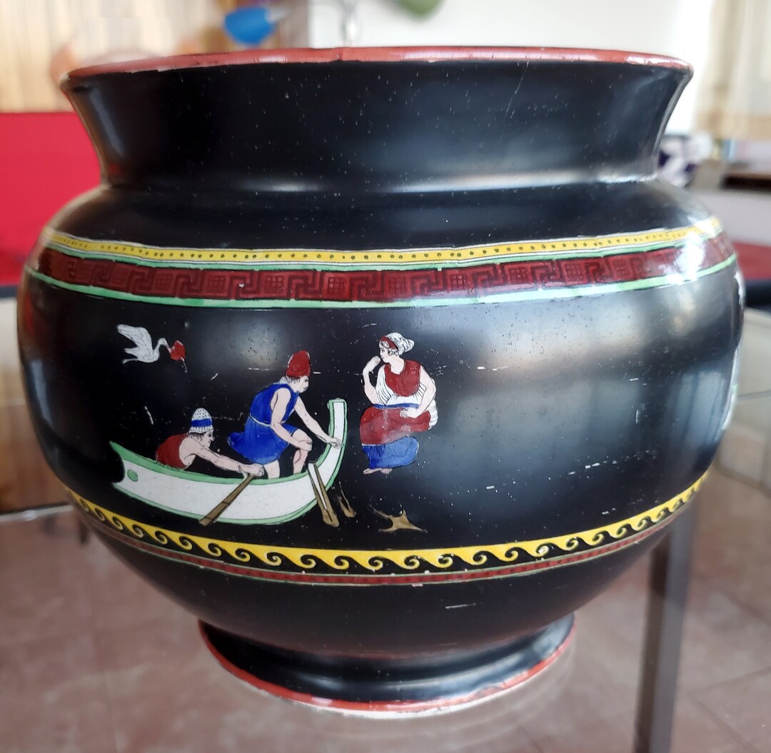 1875-1912 John Tams & Son Ltd Round Bowl Vase Pottery - Etsy