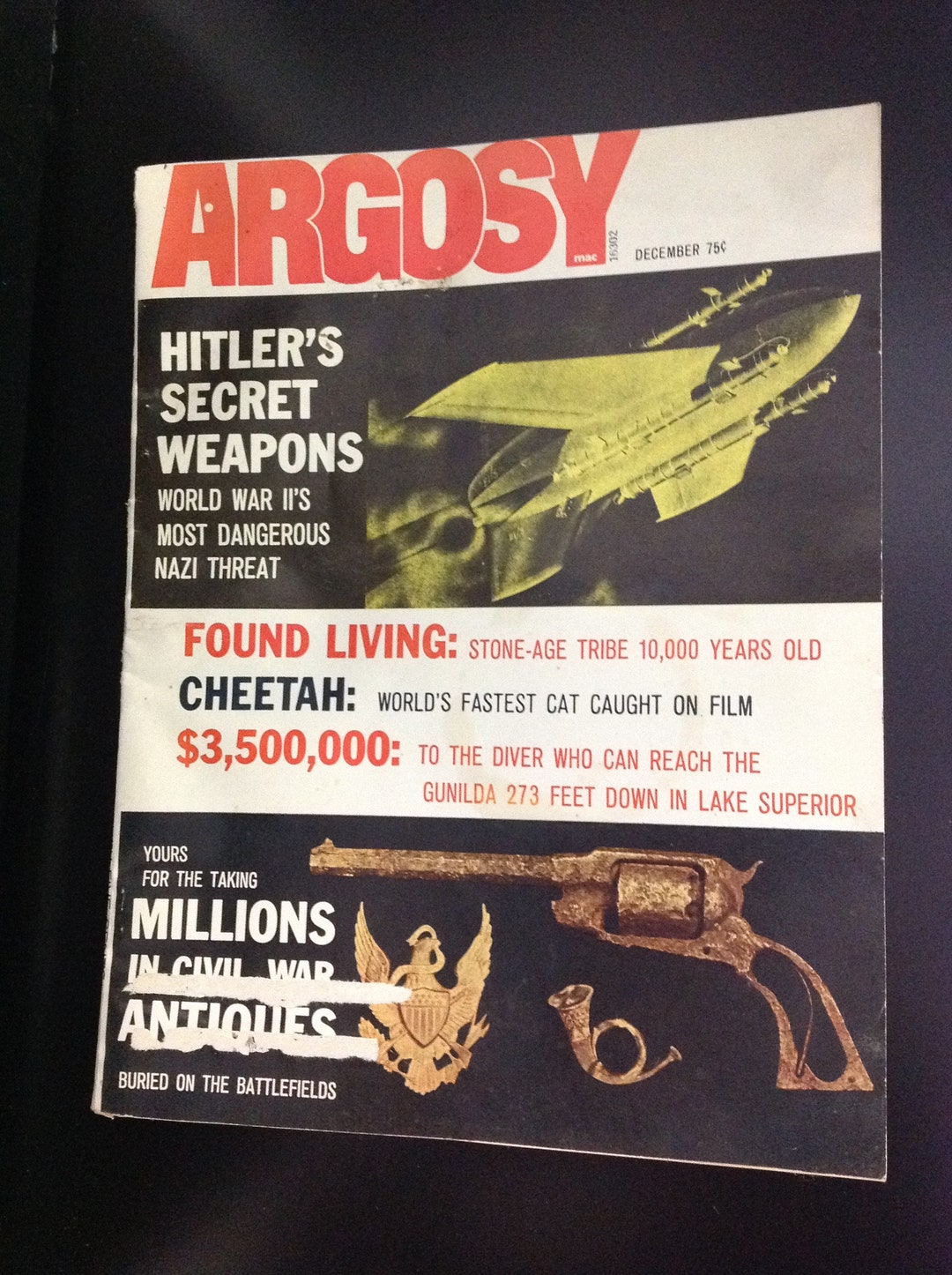 Vintage Argosy Magazine December 1971 Coffee Table Conversation Piece ...