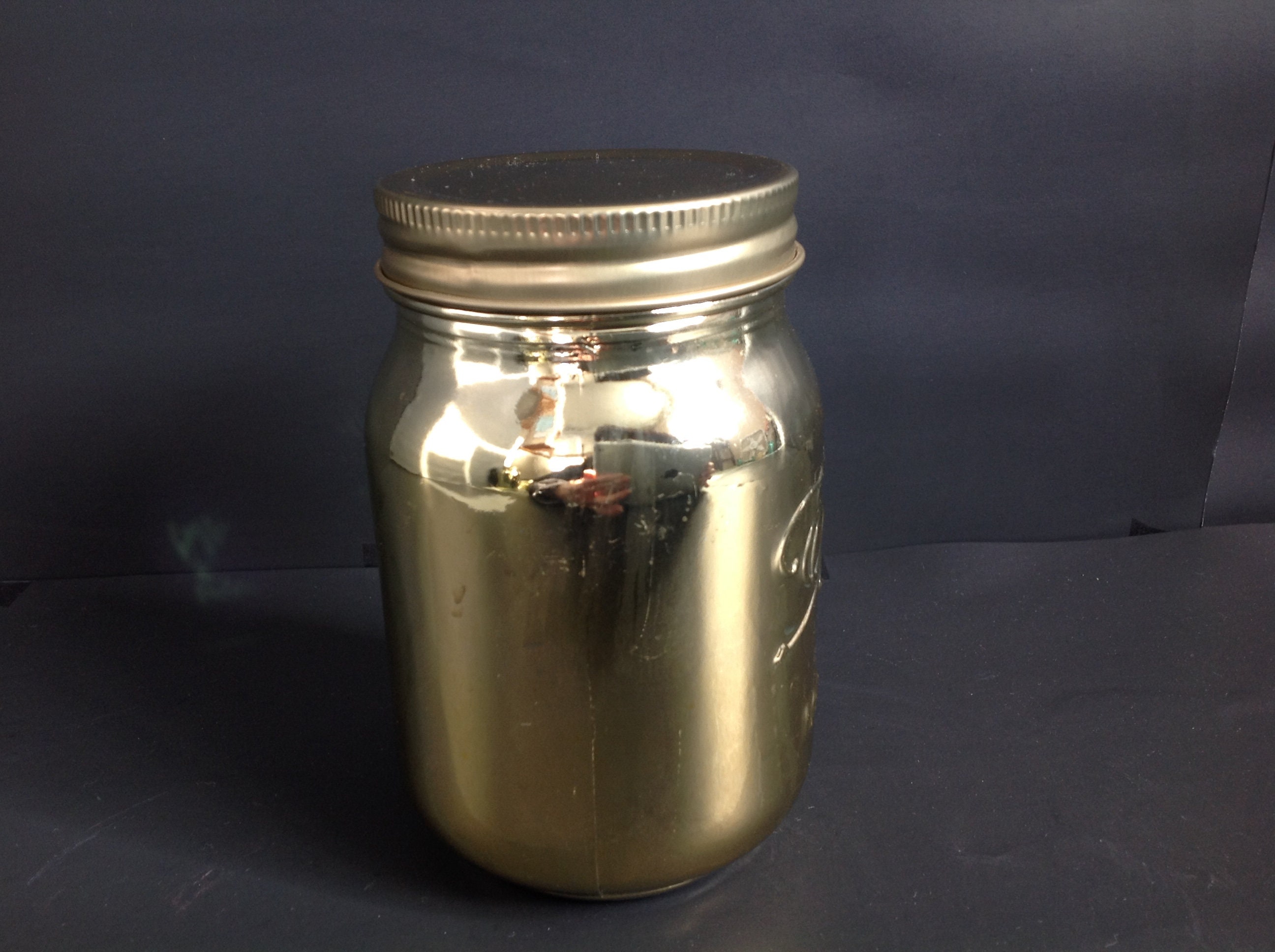 Gold Pint Eerin Mason Jar - Etsy