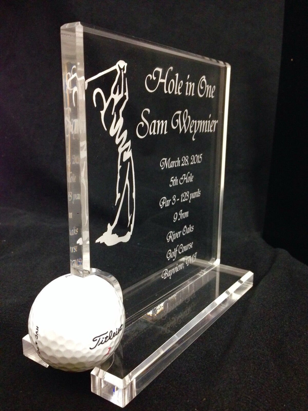 EXECUTIVE Hole in One Golf Desk Trophy / Award / Eagle / Albatross - Etsy