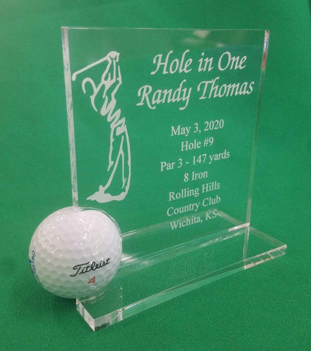 Mens Hole in One Golf Trophy Award-small - Etsy