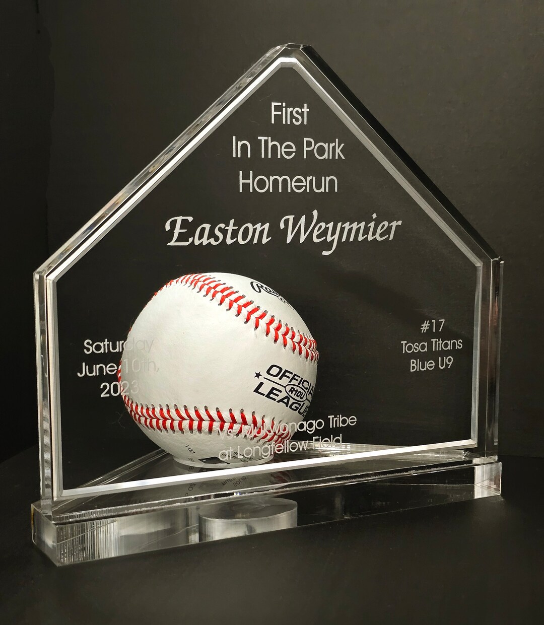 Baseball Award Trophy, First Home Run, Most Improved, First Grand Slam ...