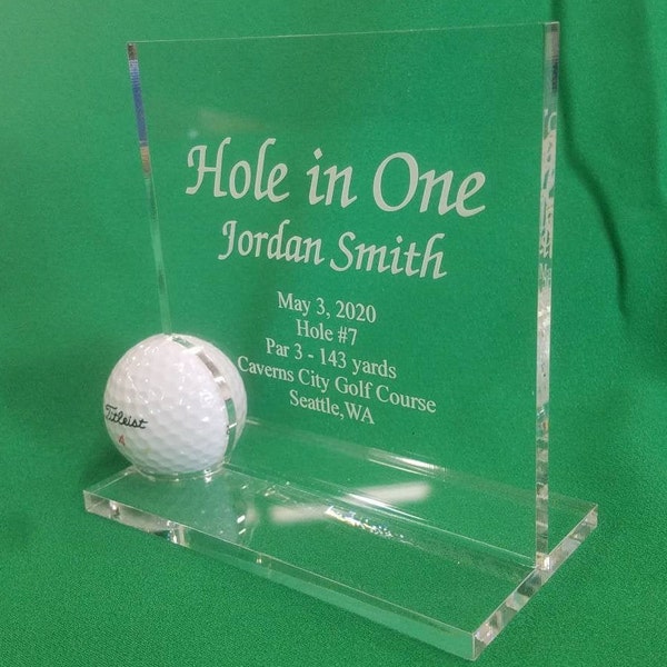Hole in One Golf Plaques - Etsy