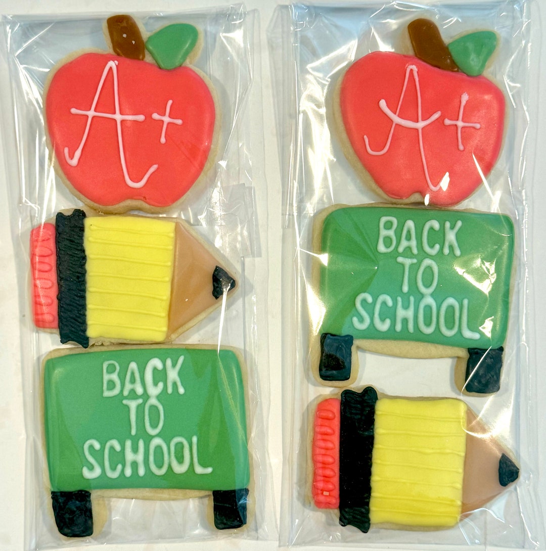 Back to School Mini Cookie Set - Etsy