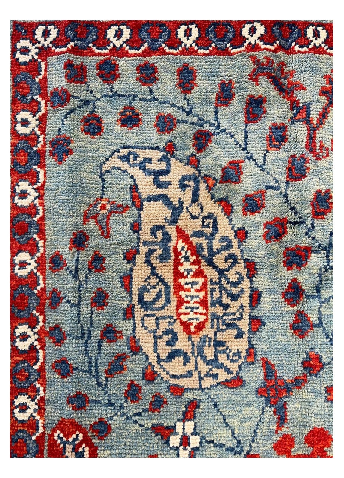 Handmade Abshar Suzani Rug 230cm X 170cm / 7ft 7in / Wool / Handknotted ...