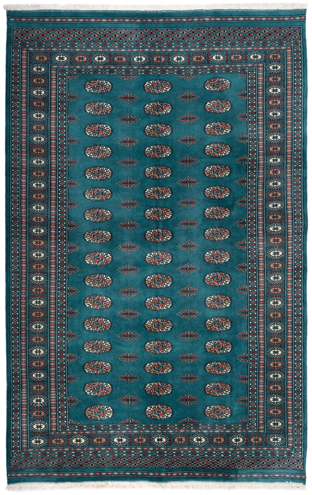 Handmade Pakistan Bokhara Area Rug 234cm X 158cm / 7ft8in X 5ft2in ...