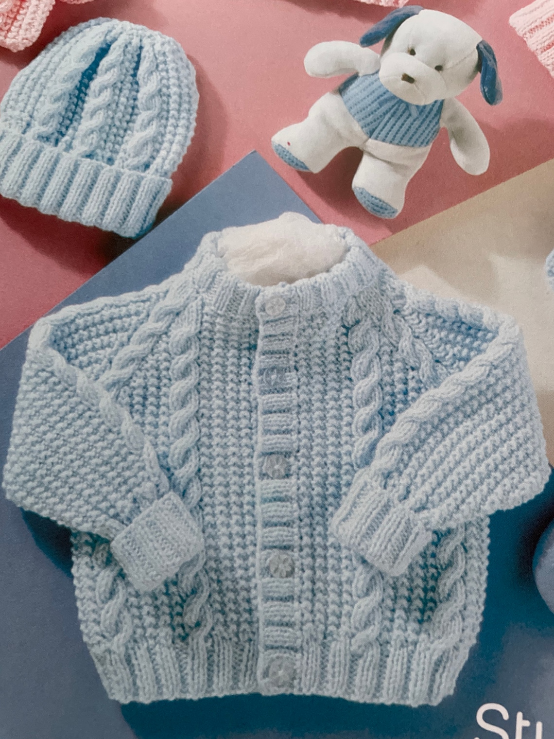Stylecraft Dk Baby Knitting Patterns 4771 Baby Cardigan Baby - Etsy UK
