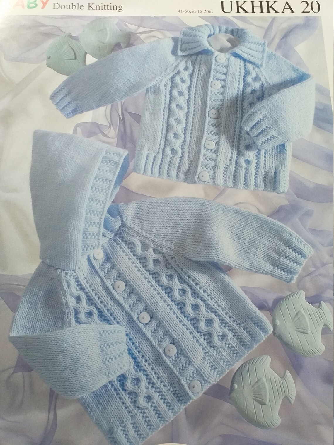 UKHKA Knitting Pattern baby Cardigan Baby Hoody Dk Patterns - Etsy UK