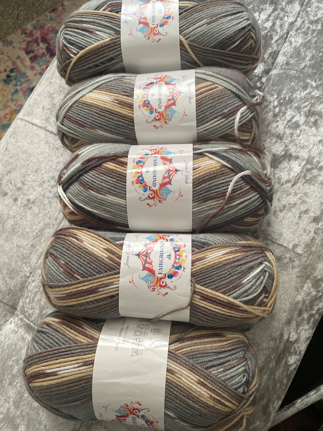 500g Yarn Bundle James Brett Fairground Dk Yarn Pack Grey - Etsy UK