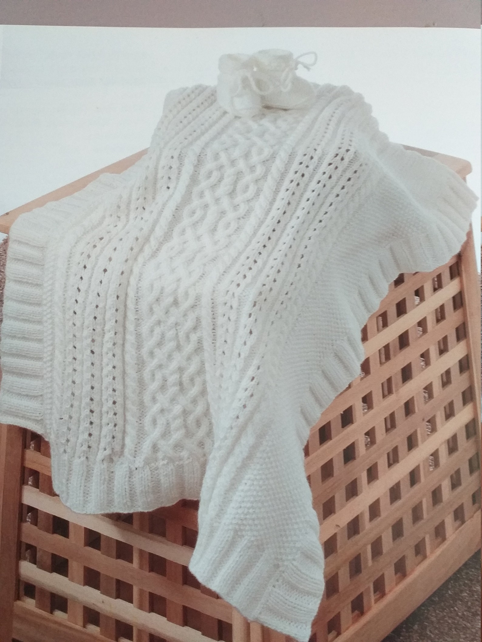 Dk Baby Blanket Pattern aran Style Blanket Nursery Blanket - Etsy UK