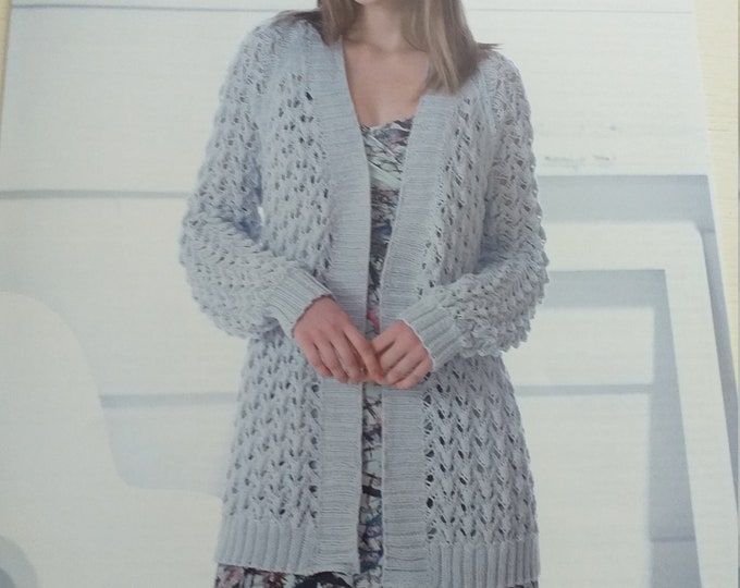 King Cole Knitting Pattern , Girls Cardigan, Girls Sweater , Adult ...