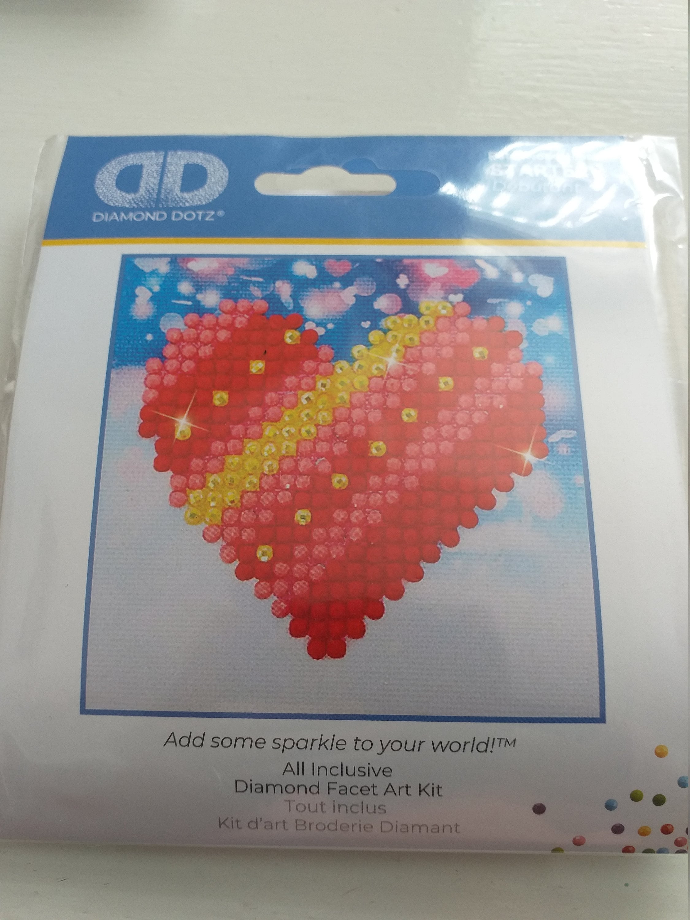 Diamond Dotz Art diamond painting craft kit heart art | Etsy