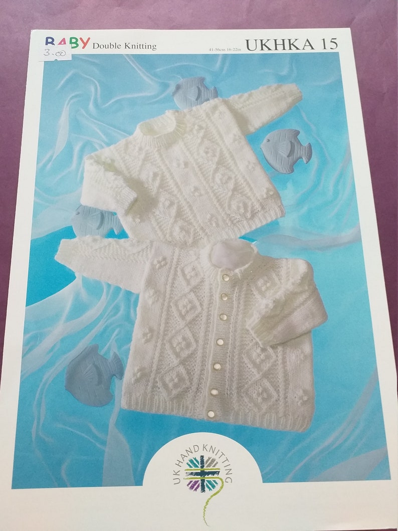 UKHKA Knitting Pattern Sweater Pattern Baby Cardigan - Etsy