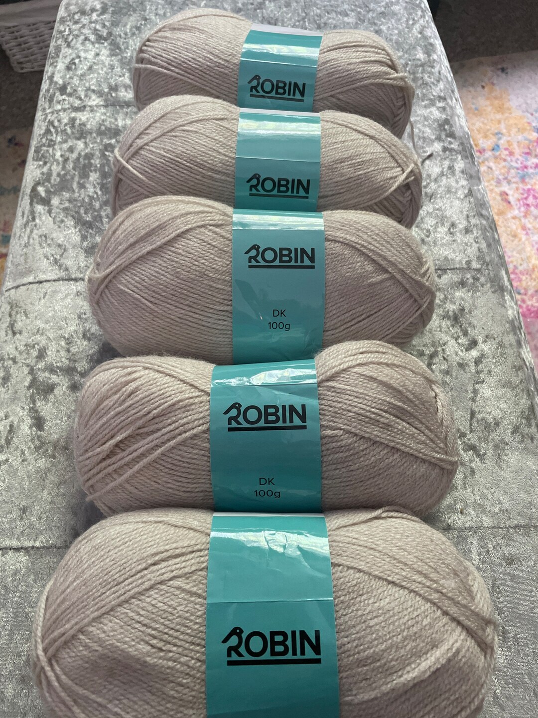 500g Yarn Pack Robin Beige Dk Knitting Yarn , Crochet Dk Yarn, 500g ...
