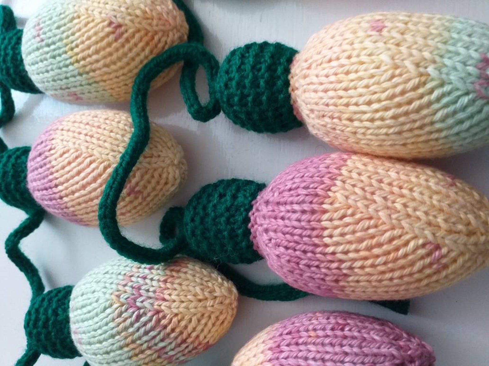 Bestseller Hand Knitted Fairy Lights Knitted Bunting | Etsy