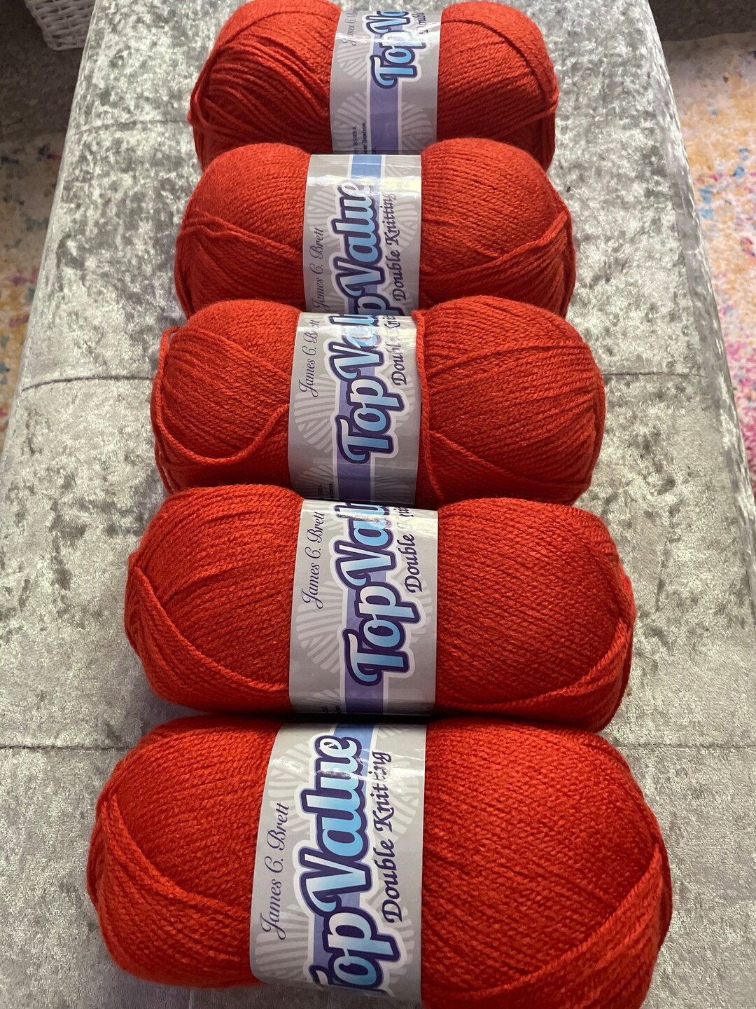500g Yarn Pack James Brett Top Value Burnt Orange Dk Knitting Yarn ...