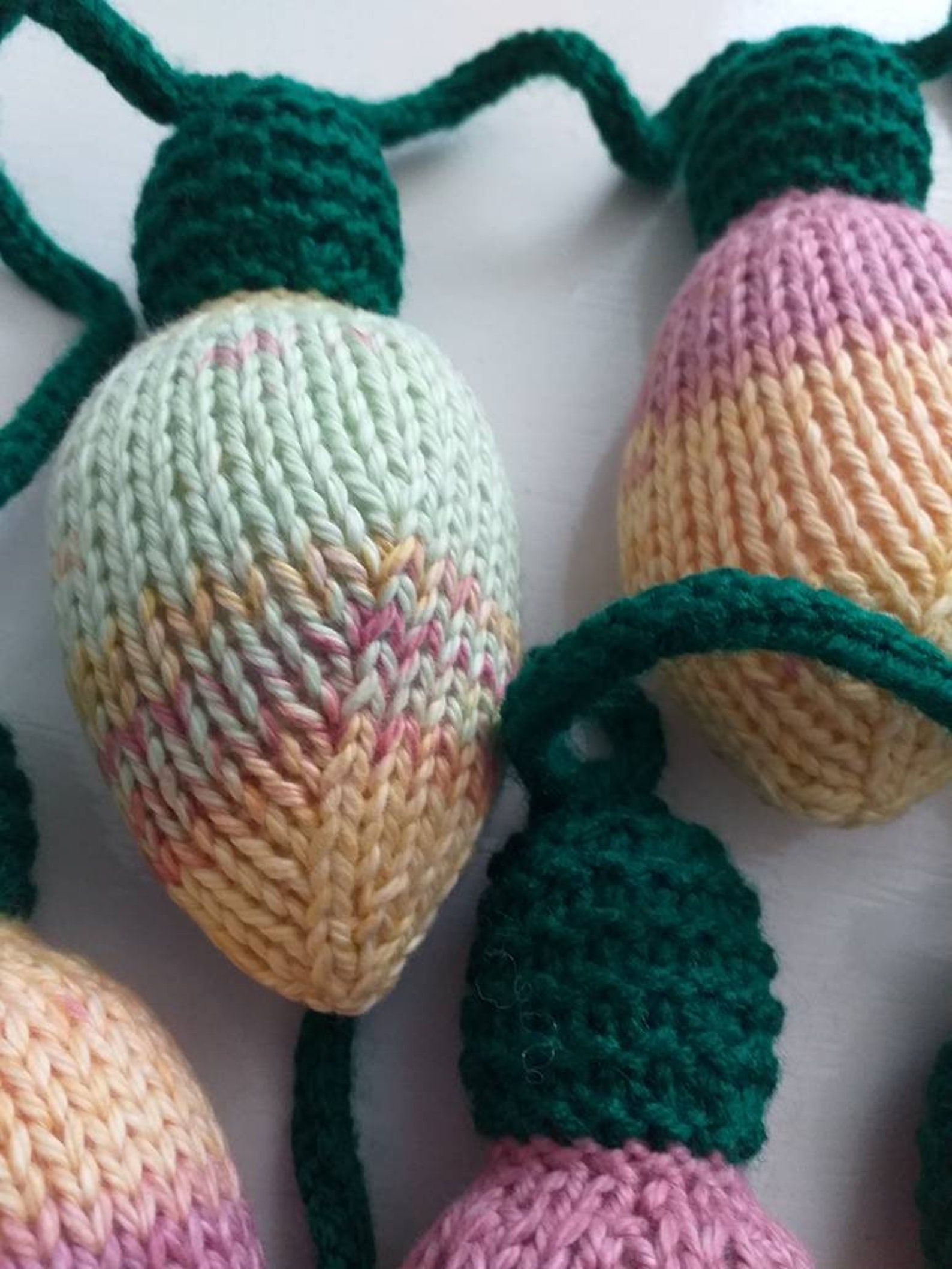 Bestseller Hand Knitted Fairy Lights Knitted Bunting | Etsy