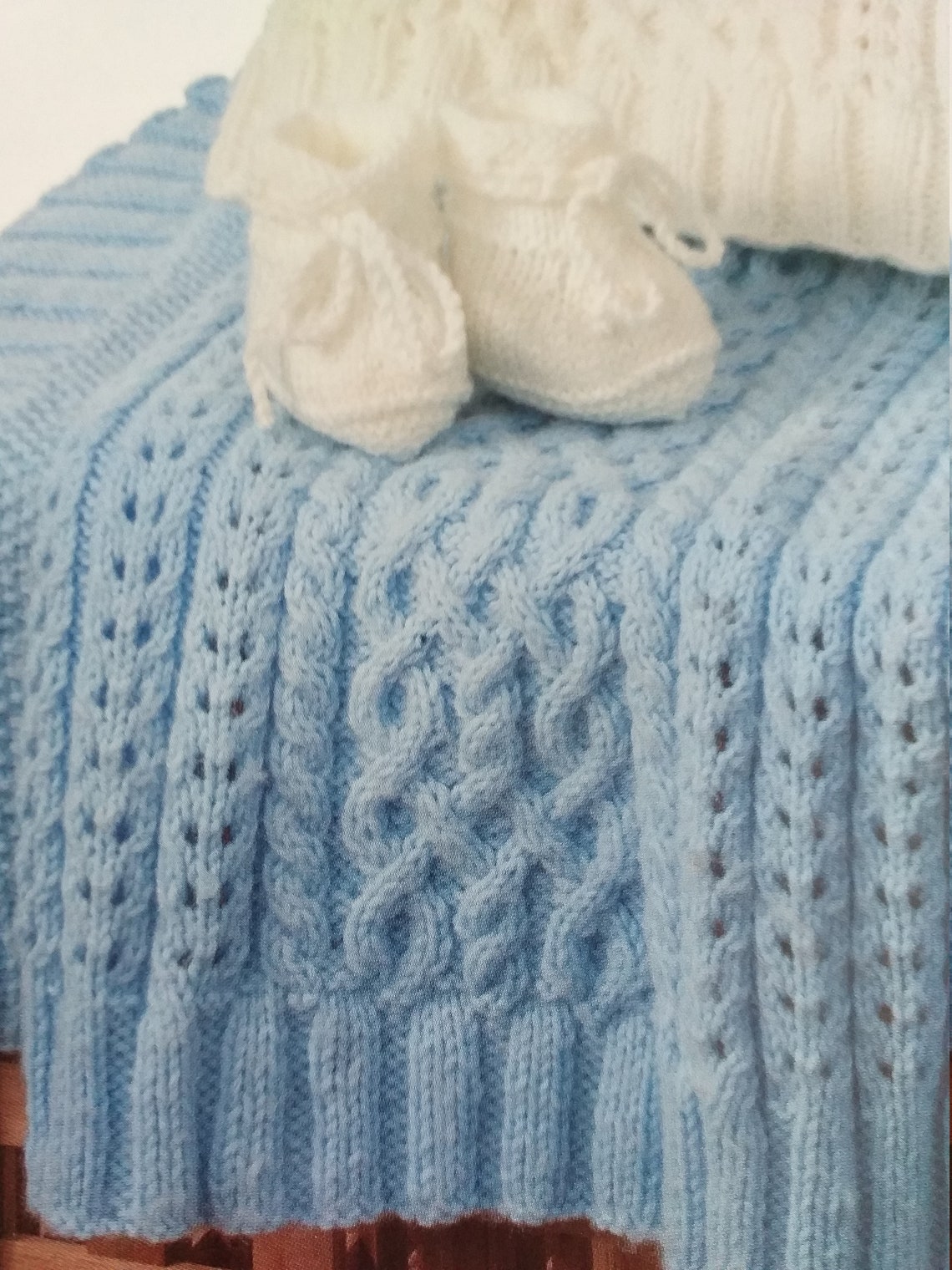 Dk Baby Blanket Pattern aran Style Blanket Nursery Blanket - Etsy UK