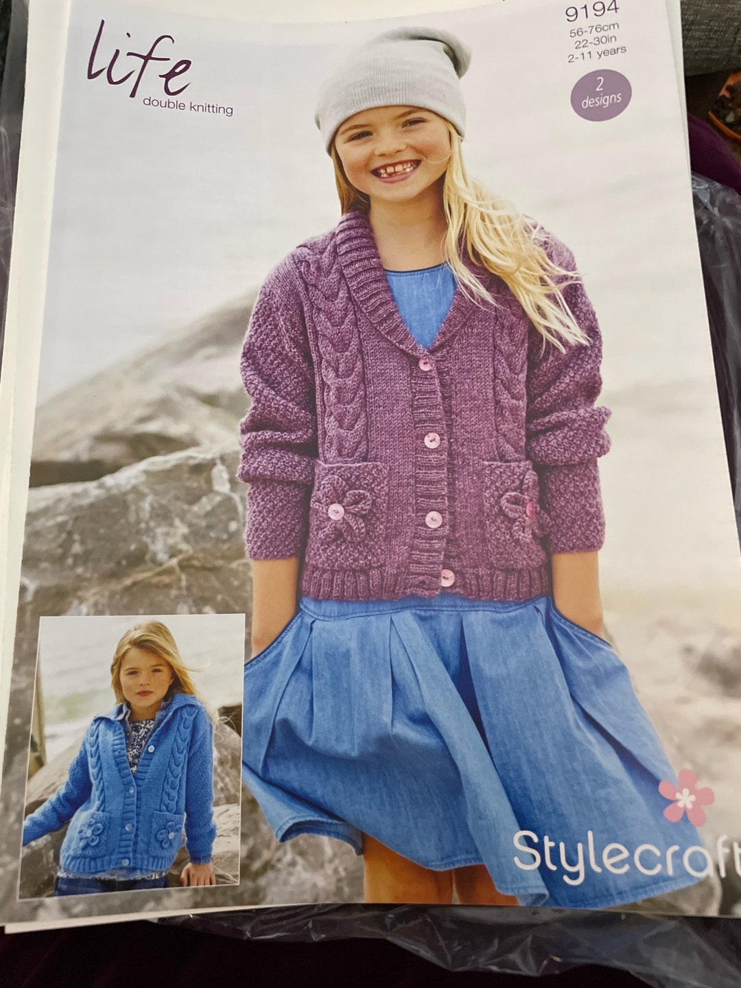 Children's Cable Cardigan Knitting Pattern: Stylecraft 9194, DK Yarn, 2-11 Years - Etsy