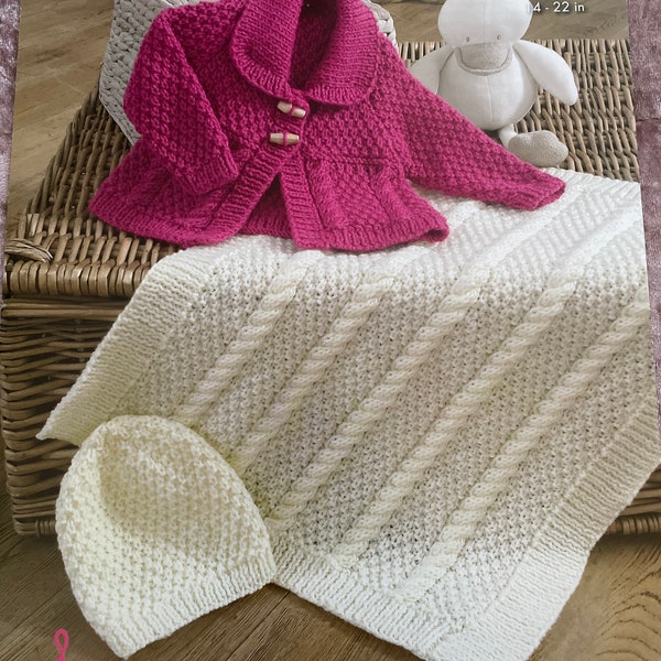 Baby Aran Knitting Patterns - Etsy UK