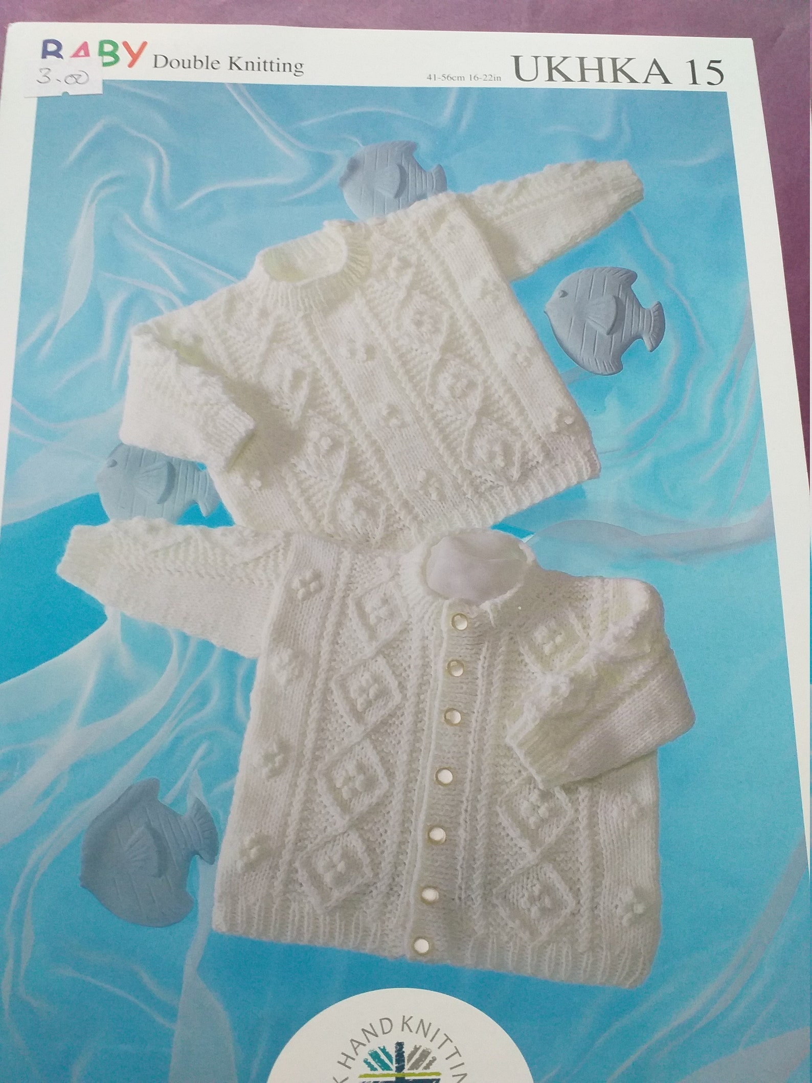 UKHKA Knitting Pattern Sweater Pattern Baby Cardigan | Etsy