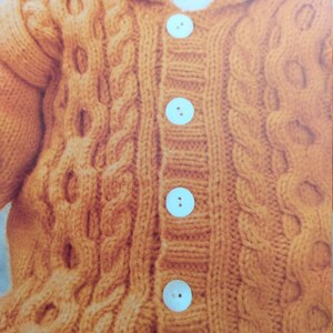 Patons Baby Patterns, Childs Cardigan, Childs Aran, Cardigan Pattern ...