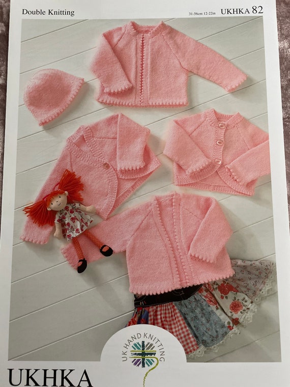 UKHKA 82 Knitting Pattern baby Cardigans Knitting Pattern | Etsy UK