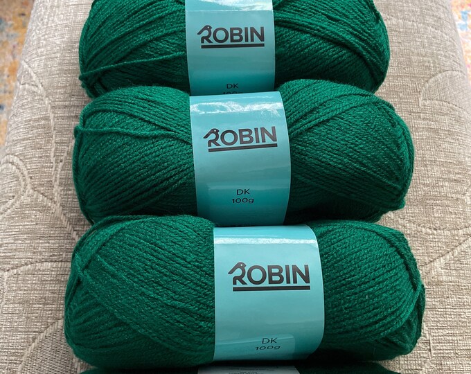 500g Robin Emerald Green Double Knitting Yarn Pack , Dk Knitting Yarn ...