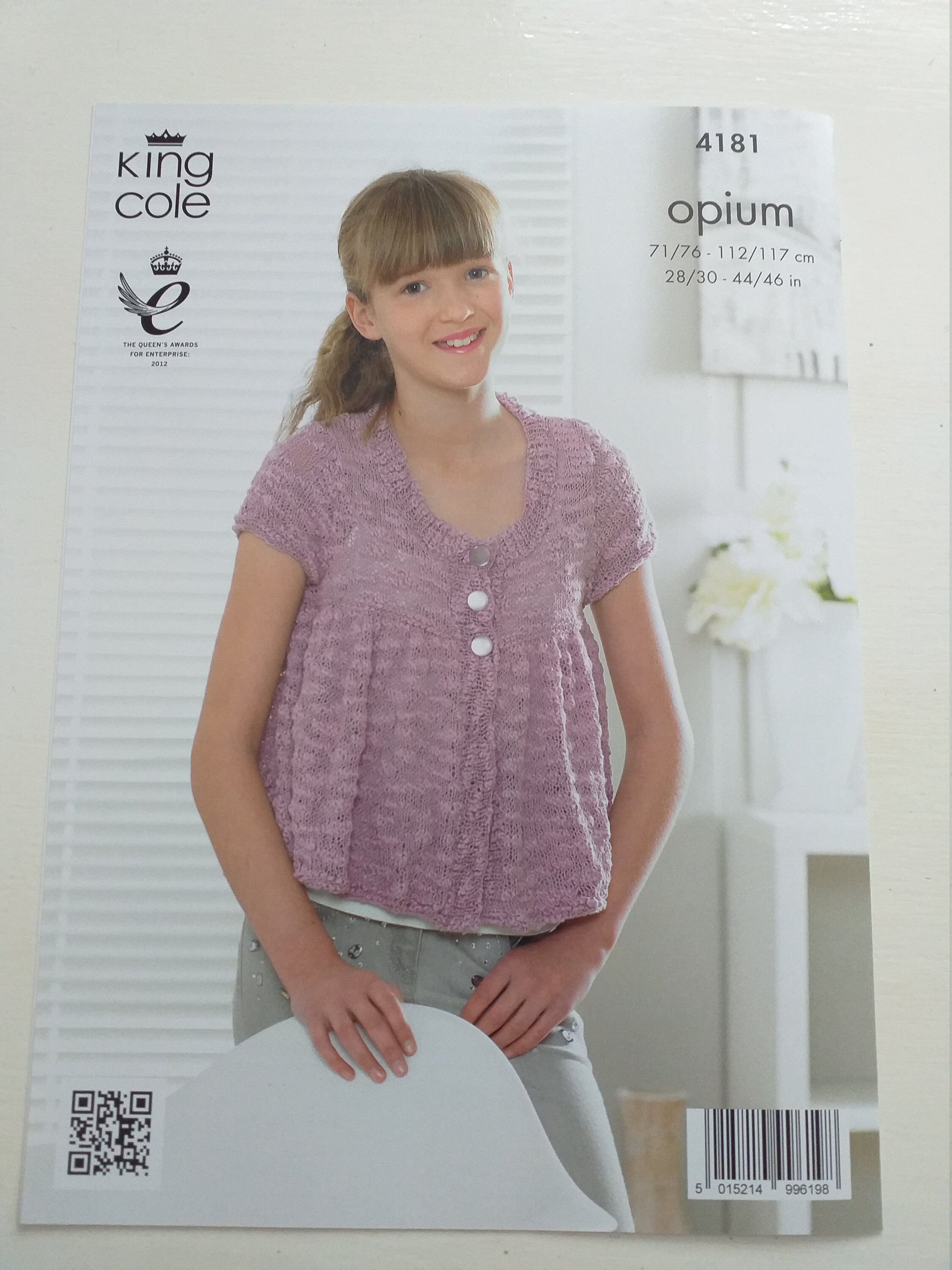 King Cole Opium Textured Yarn Smock Tops Knitting Pattern | Etsy
