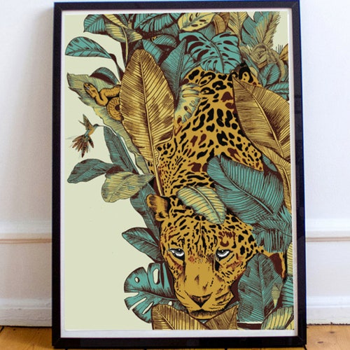 Cosmic Black Jaguar Panther Aztec Mayan Animal Spirit Mandala - Etsy