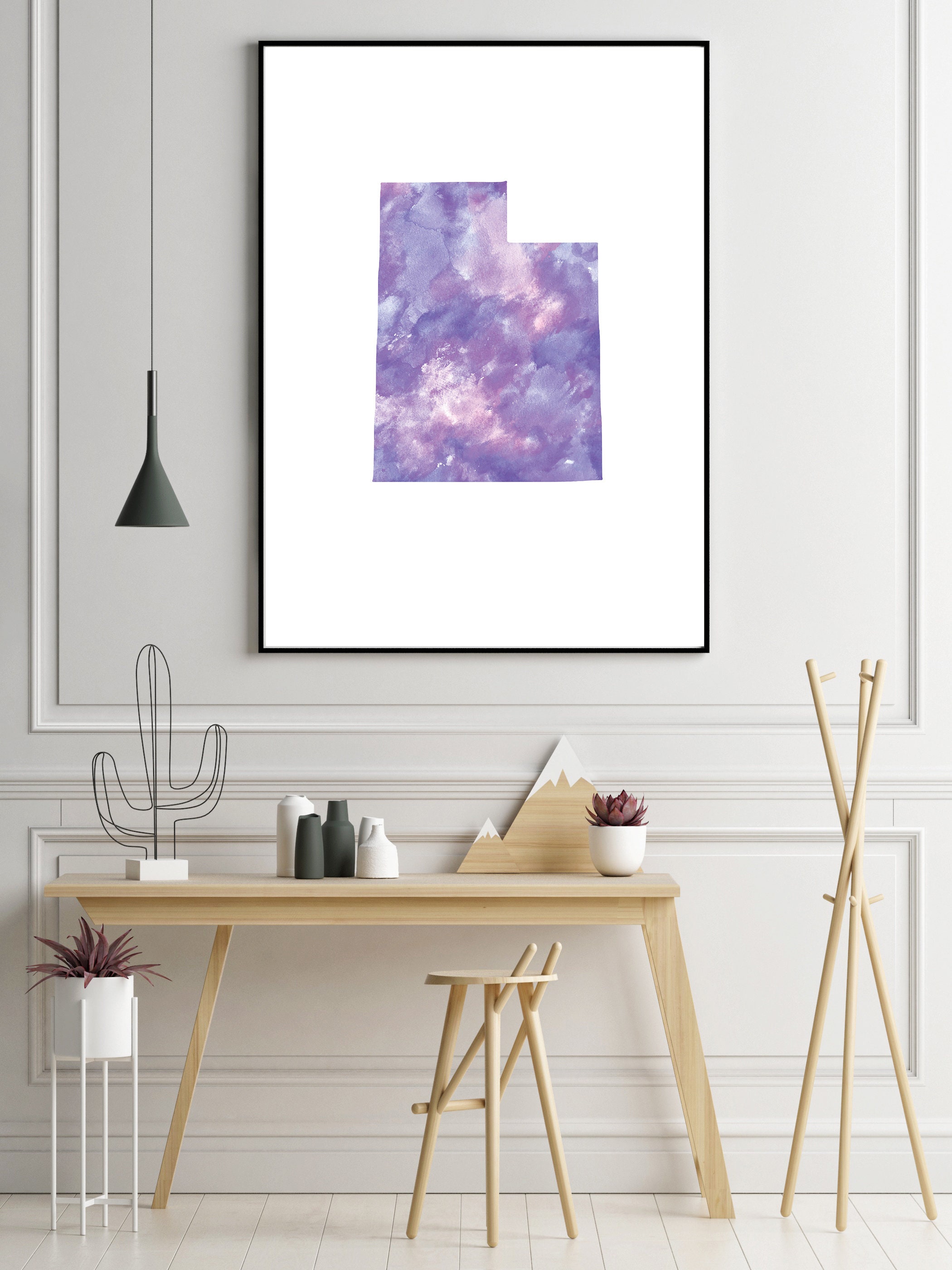 Utah, Rustic Kitchen Decor, Maps Digital Download - Etsy