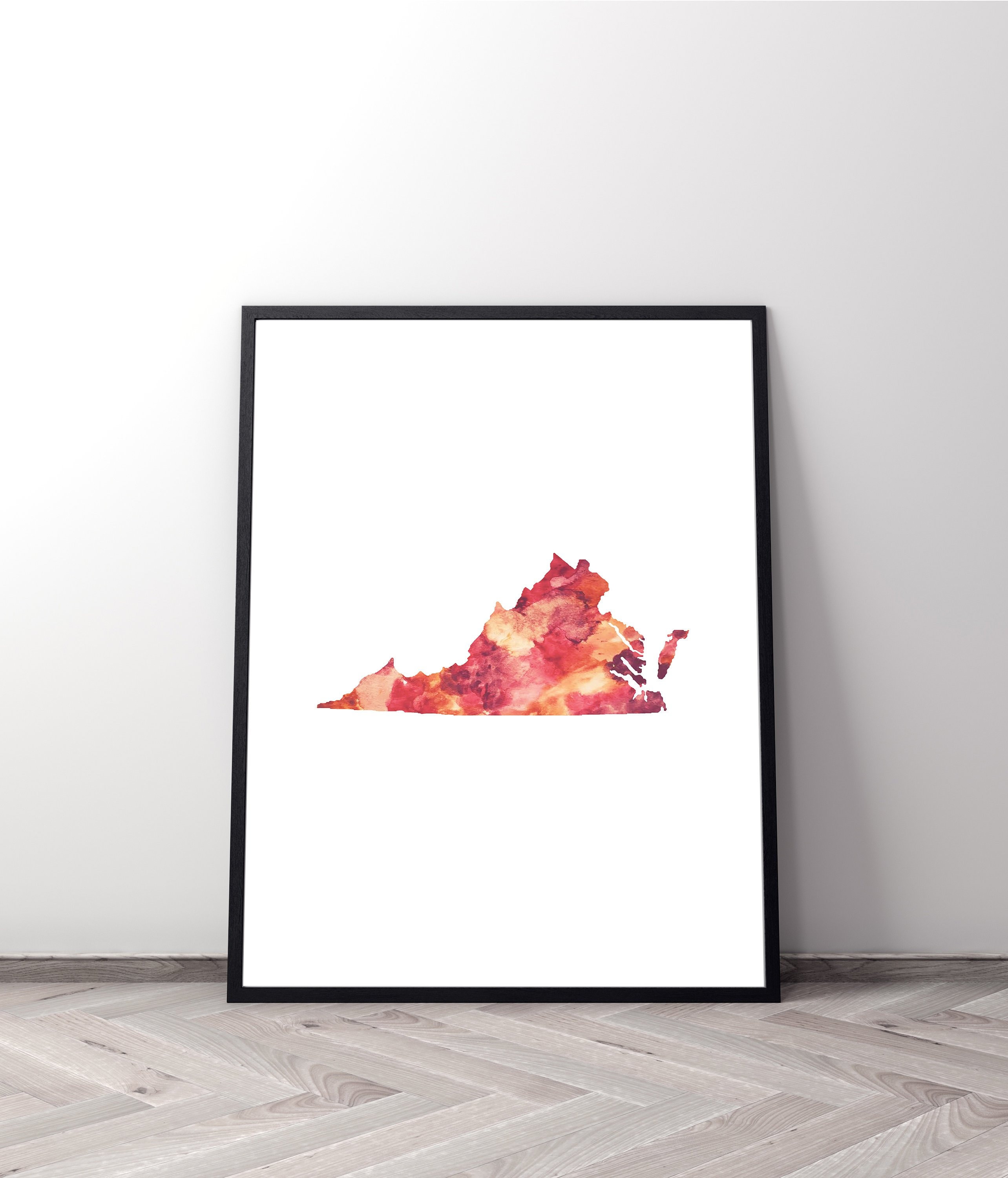 Virginia Tech Dorm Wall Art Graduation Gift Printable Map - Etsy