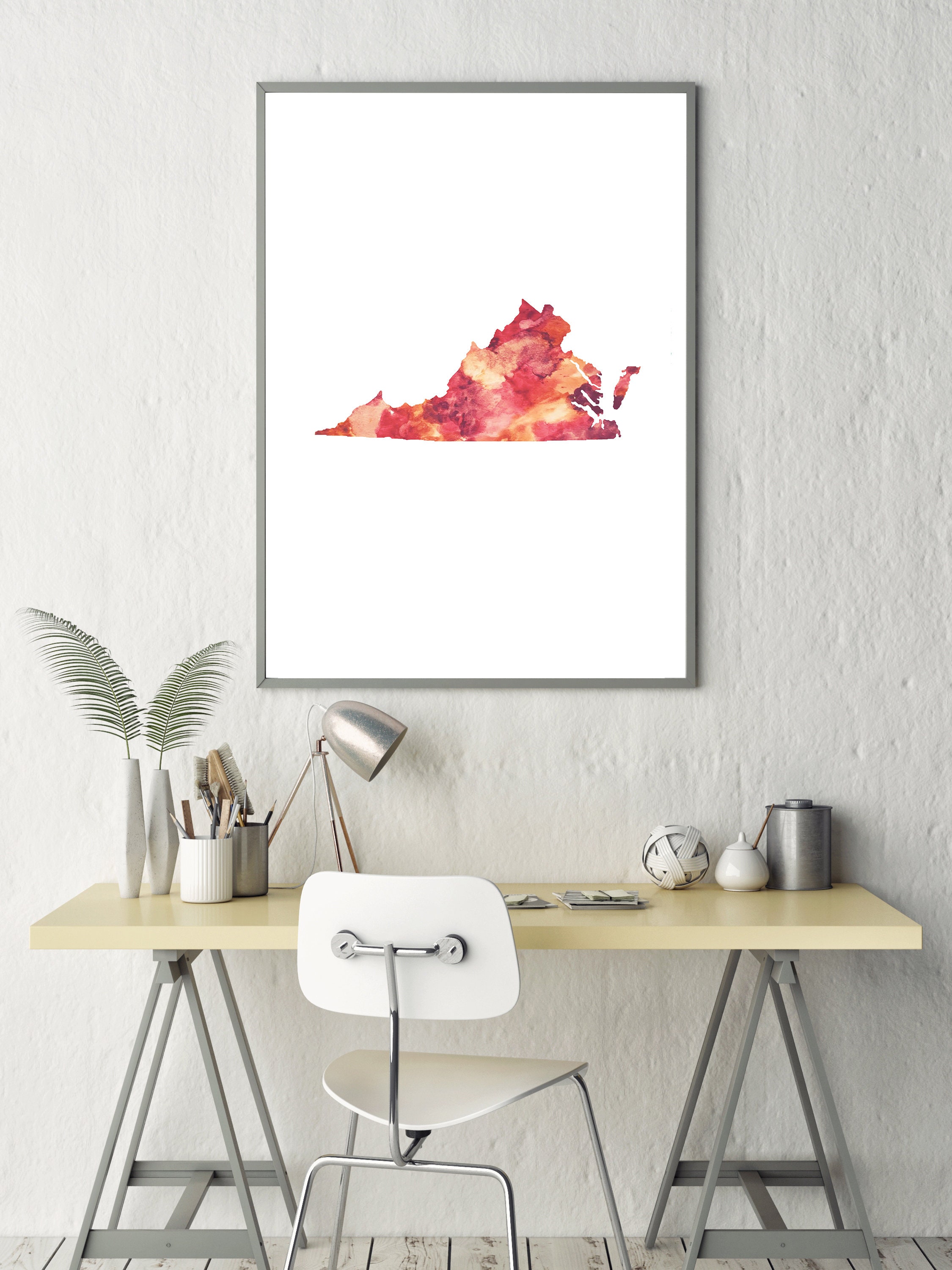 Virginia Tech Dorm Wall Art Graduation Gift Printable Map - Etsy