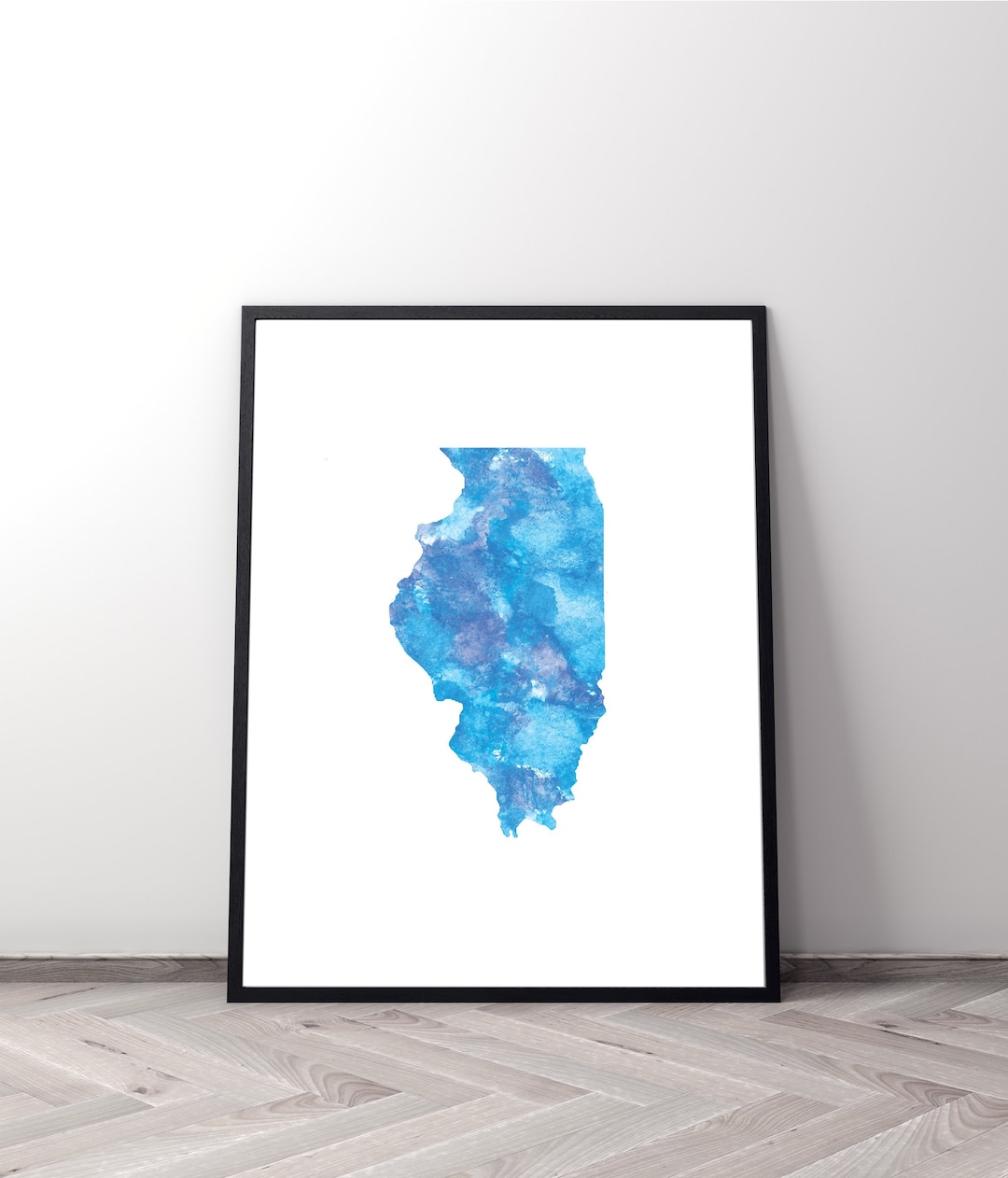 Illinois Wall Art, Rustic Home Decor, Printable - Etsy