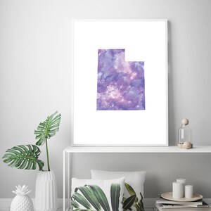 Utah Rustic Kitchen Decor Maps Digital Download - Etsy
