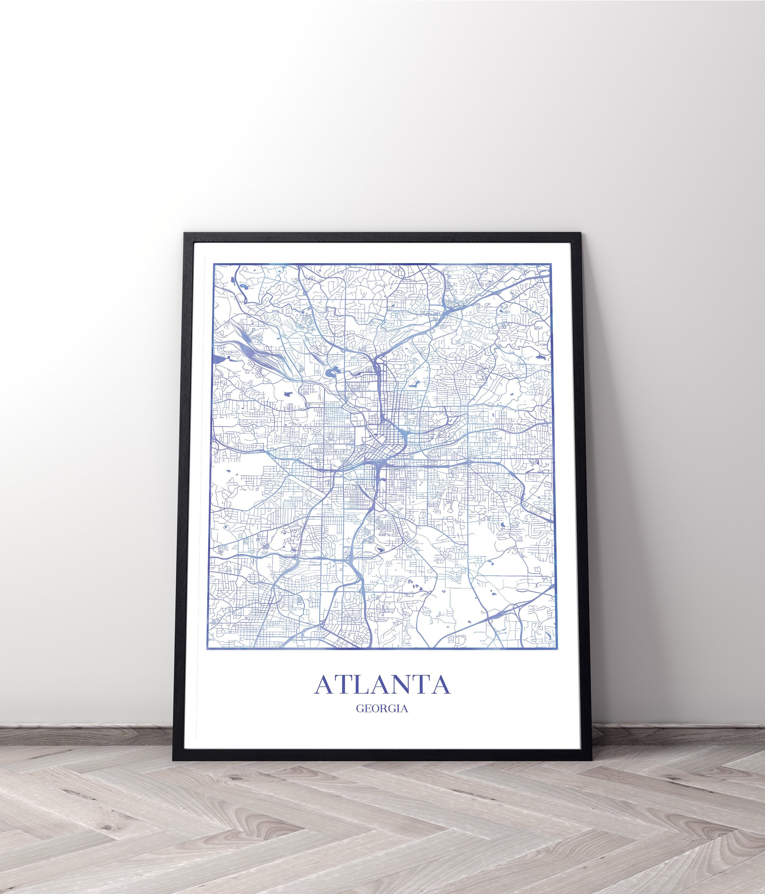 Atlanta Map Art, Instant Download, Mom Gifts - Etsy