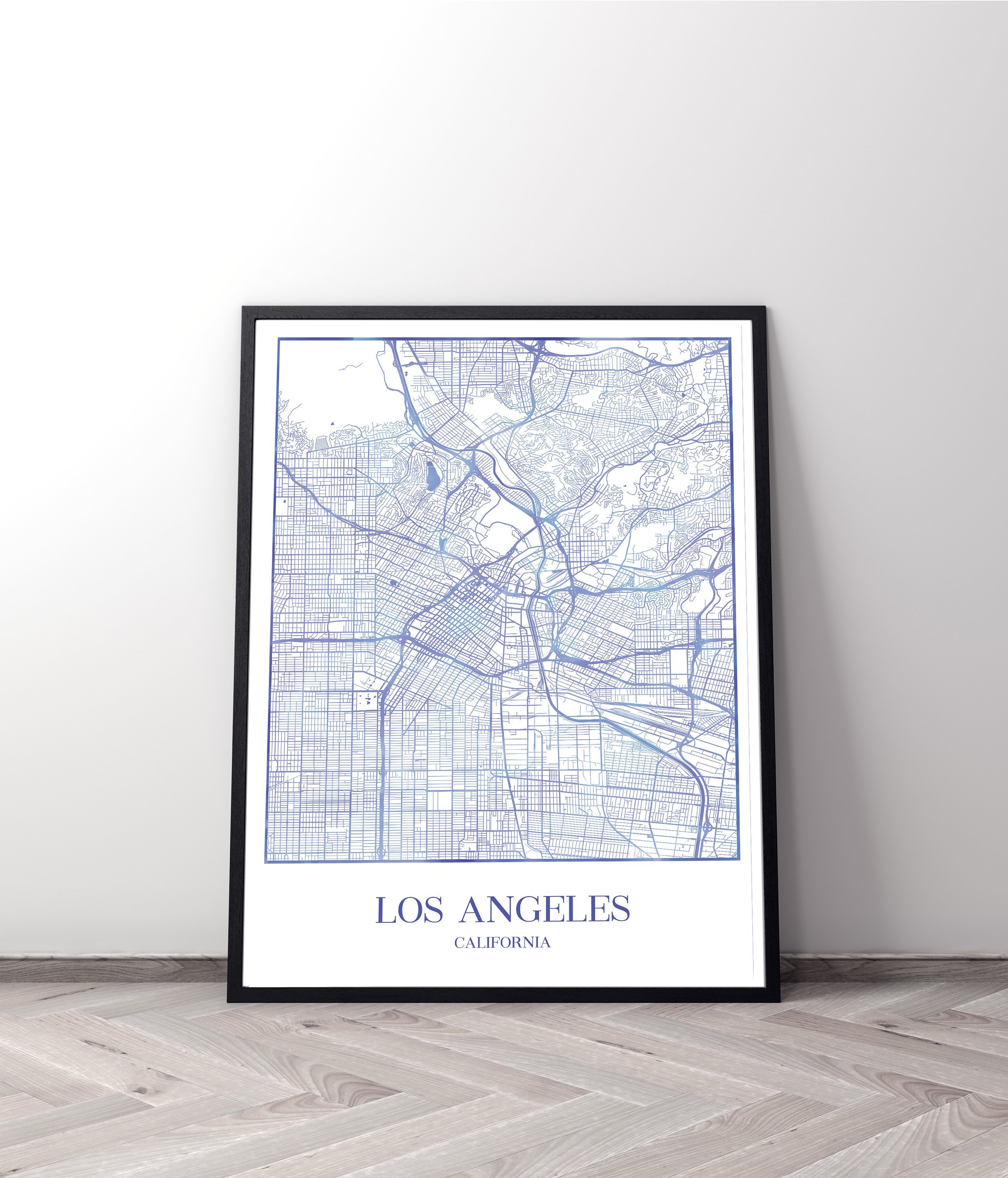 Los Angeles California City Map Poster LA Download - Etsy