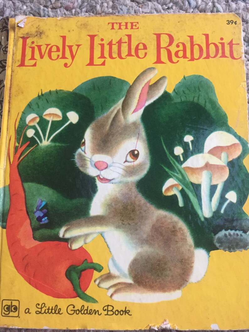 Lively Little Rabbit Little Golden Book Vintage Golden Book - Etsy