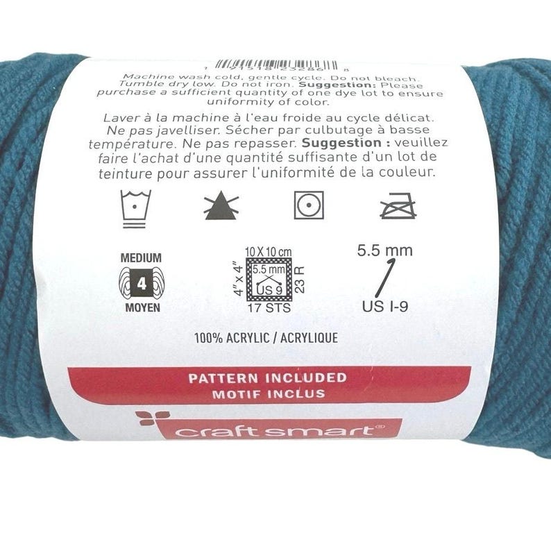 Craft Smart Value Solids Acrylic Yarn 1 Skein Color Ivy Green VS155 - Etsy