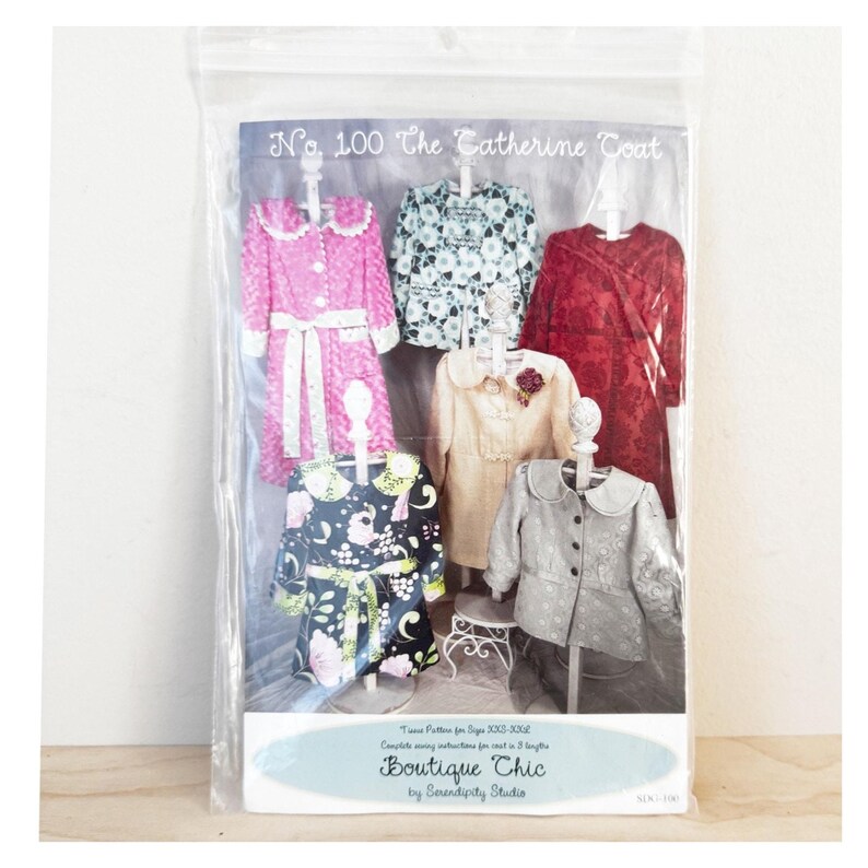 Serendipity Studios Sewing Pattern Catherine Coat Boutique Chic XXS-XXL ...