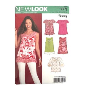 New Look Sewing Pattern 6871 Miss’s’ Sizes 10-22 Tops Various Styles ...