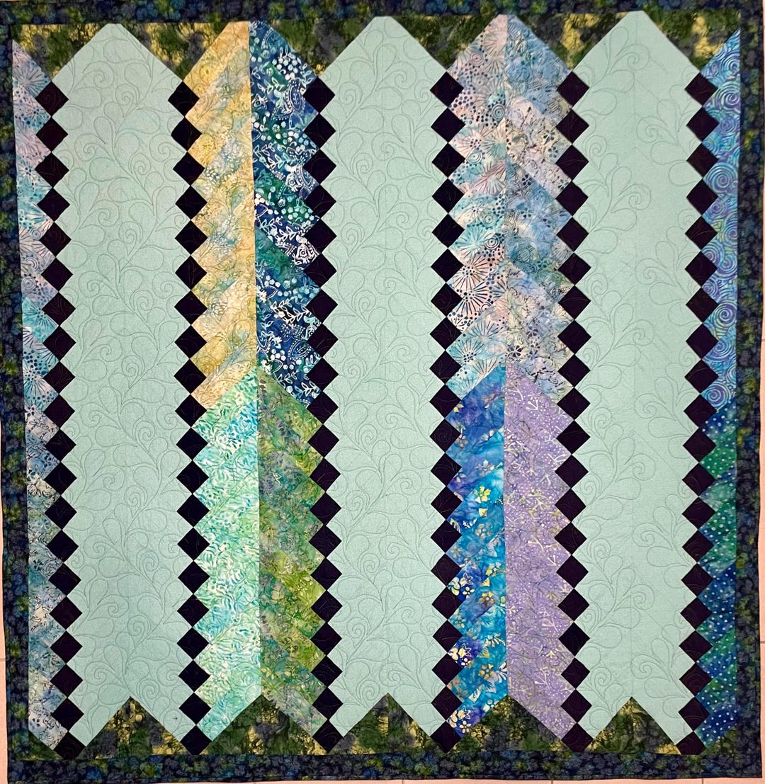 Batik Braid Lap or Throw Quilt - Etsy