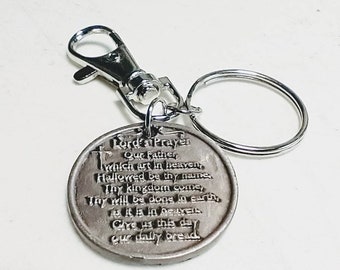 Lord Prayer Keychain - Etsy