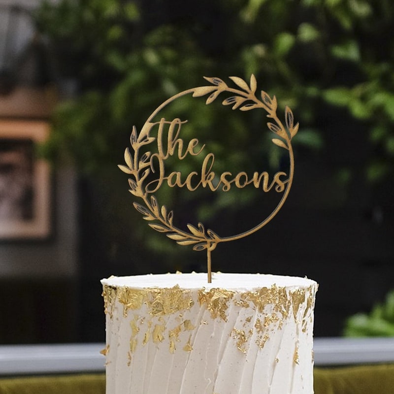 Floral Cake Topper - Etsy