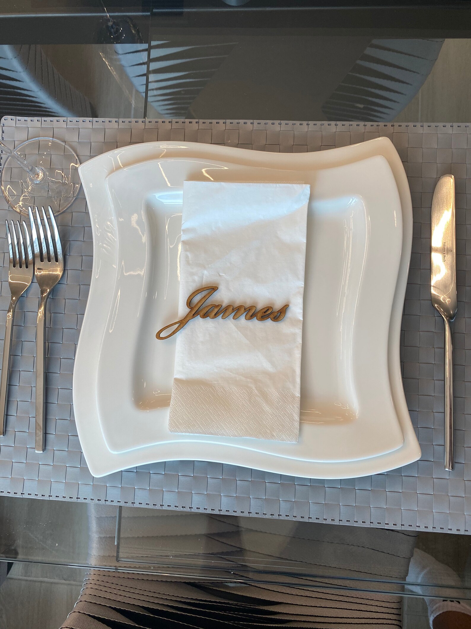 Acrylic Wedding Place Card Signs Wood Table Setting | Etsy